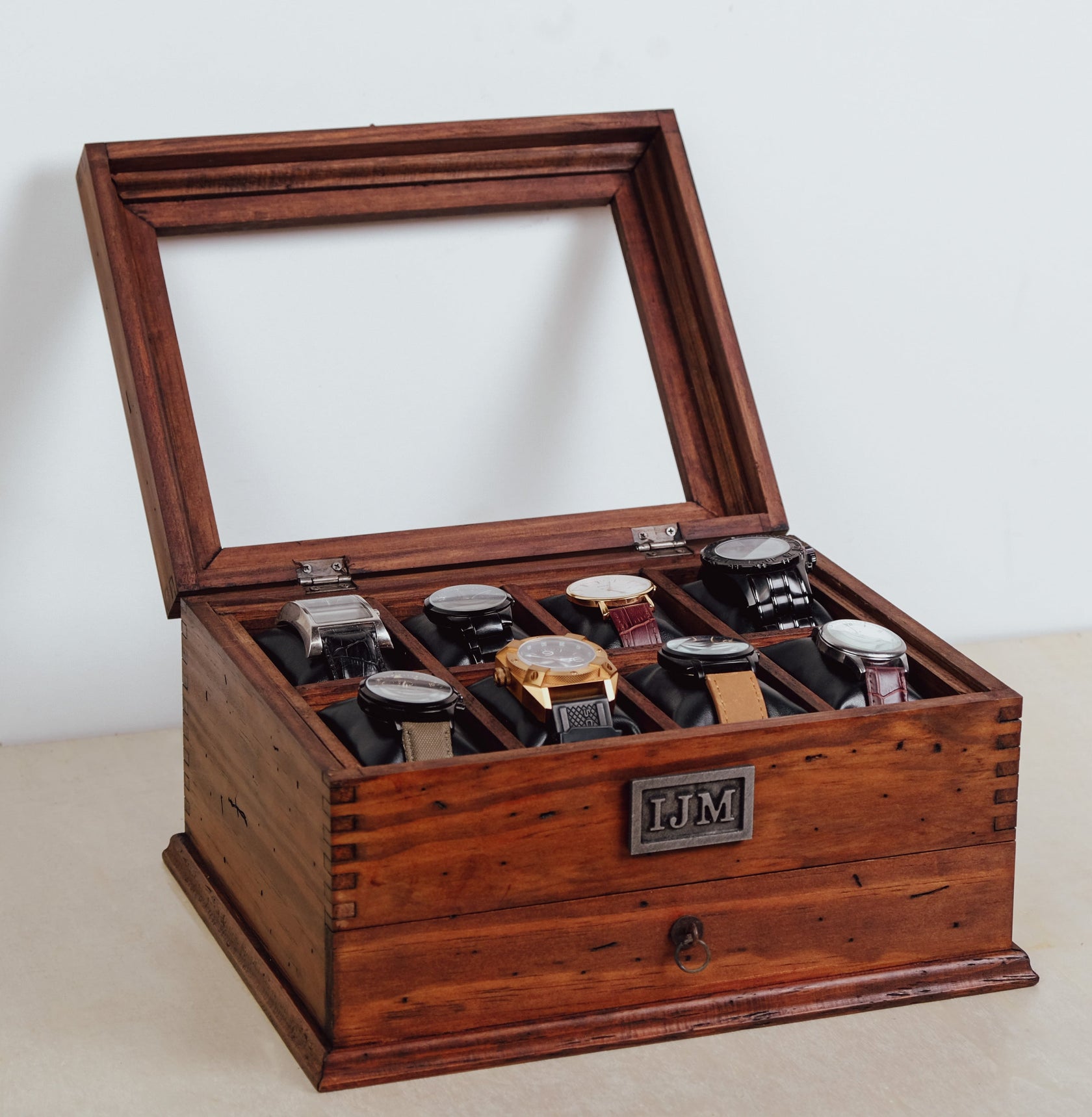 Watch Box for 8 Watches with Drawer – Deferichs