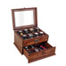 Personalized Wood Watch box for 12 Watches with Drawer – Deferichs