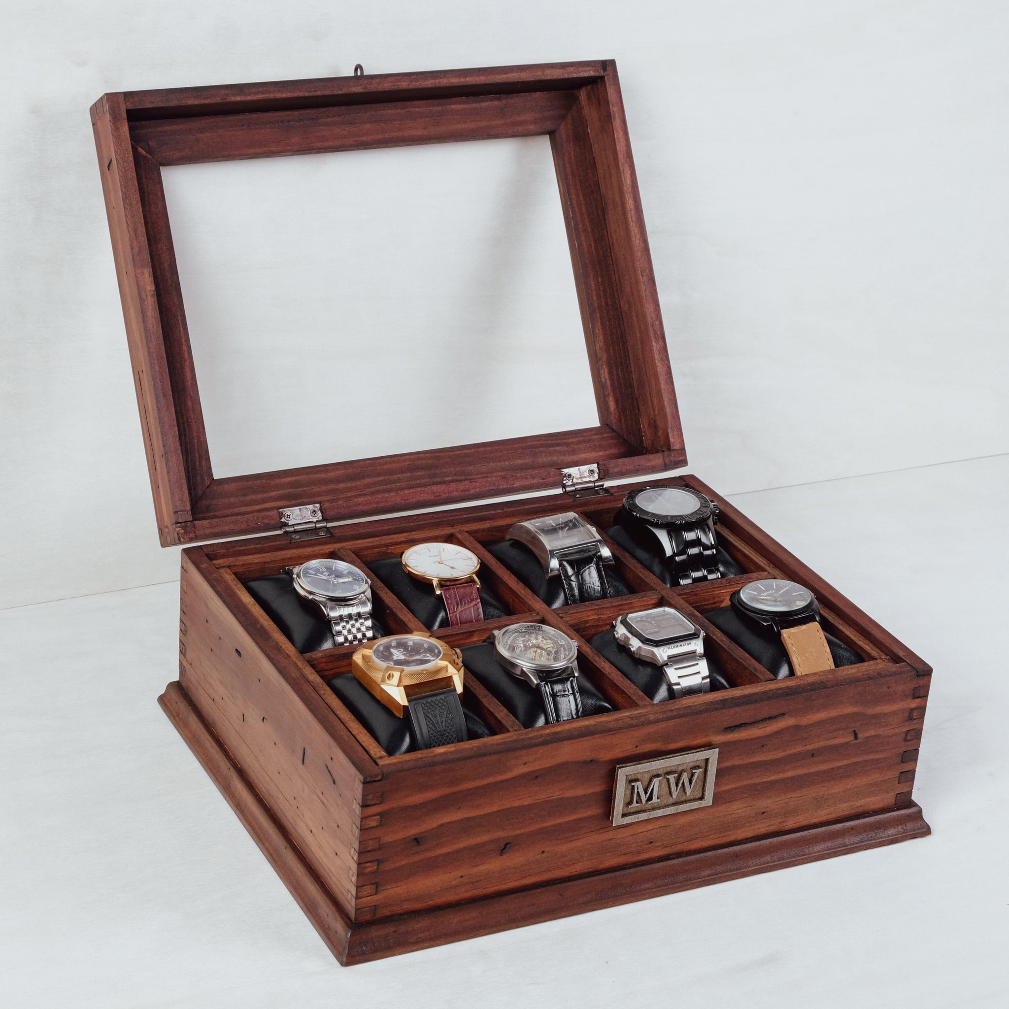 Watch Box for 8 Watches with secret compartment | Deferichs
