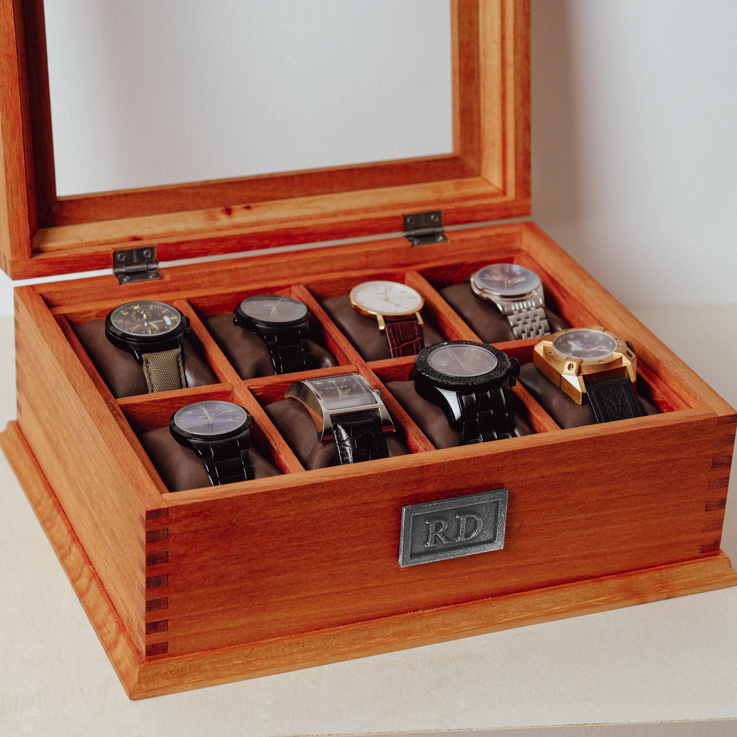 Watch Box for 8 Watches with Secret Compartment - Cedar Wood. – Deferichs